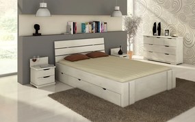 Buková postel s úložným prostorem - Arhus Drawers   ,  140x200 cm