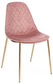Židle terry velvet růžová MUZZA