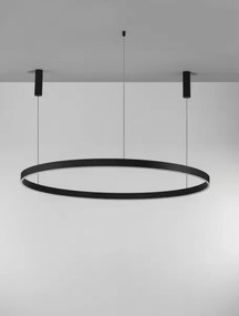 LED lustr Motif 150 černé stmívatelné