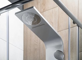 Aqualine, TUSA sprchový panel s baterií, 1400 mm, hliník, SL680