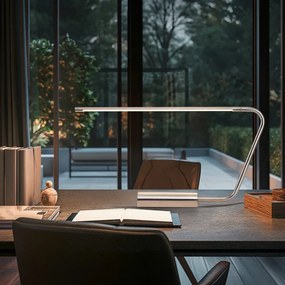 LED stolní lampa ve stříbrné barvě (výška 33 cm) Olea – Trio Select