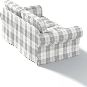 Potah na pohovku IKEA  Ektorp 2-místná, rozkládací, STARÝ MODEL barva šedá látka pletený vzor, vzorované