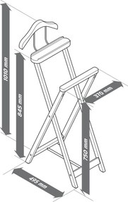 Tchibo - Němý sluha - barva: bílá