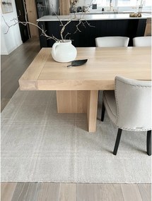 Krémový vlněný koberec 200x300 cm Calisia M Grid Prime – Agnella