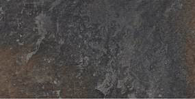 Mexen Blaze Nero glazovaná kamenina rekt. G1, podlahová-stěnová dlaždice 120 x 60 cm, carving - TL420-120-060-01