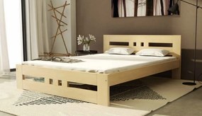 Casarredo - Komfort nábytek Masivní postel MELIKA 140x200, výběr moření | barva: dol moření ořech