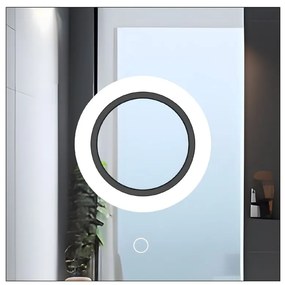 Tutumi Rea, čtvercové LED zrcadlo 60x60 s kulatým LED podsvícením YH-BL-12, HOM-01513