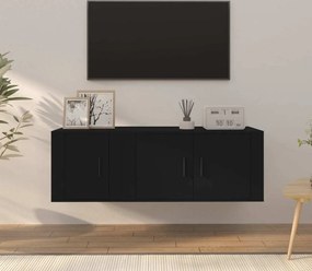 vidaXL 2dílný set TV skříněk kompozitní dřevo [3188409] Barva: Černá