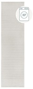 Bílý pratelný běhoun z žinylky 60x240 cm Elton – Flair Rugs