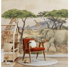 Tapeta do dětského pokoje Safari Výška tapety: 270 cm