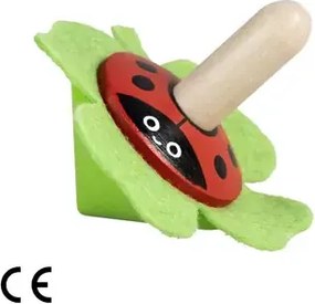 Detoa Dřevěná káča s plstí Beruška / od 3 let