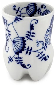 Sklenice Cola Cup ONION – QUBUS, bílá, modrá, porcelán