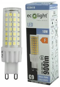 ECOLIGHT LED žárovka G9 - 10W - studená bílá