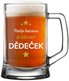 TENTO HEZOUN JE ÚŽASNÝ DĚDEČEK - pivní sklenice 0,5 l