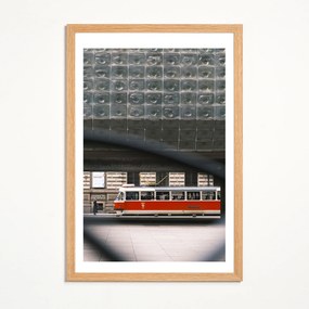 Kristýna Mládková | Tramvaj u Národního divadla Rám: Černý, Velikost: 60 x 40 cm