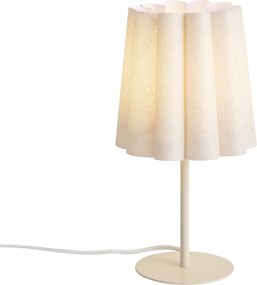 Japandi stolní lampa béžová s látkovým stínidlem 35cm - Jenni