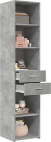 Skříň highboard betonově šedá 40x42,5x185 cm kompozitní dřevo 3281444