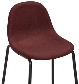 Petromila Barové židle 2 ks vínové textil