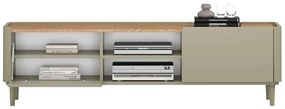 TV stolek Elivo 170 cm na nožkách - eukalyptus / dub baltic dune