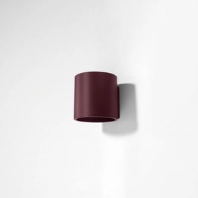 Sollux Lighting Nástěnné svítidlo ORBIS 1 bordó