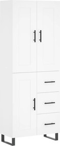 Skříň highboard bílá 69,5 x 34 x 180 cm kompozitní dřevo 3200025