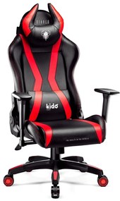 Diablo Chairs - Dětské křeslo Diablo Kids X-Horn 2.0: černo-červené