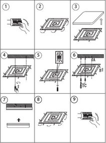 TOP LIGHT Světlo nástěnné-stropní Ocean H RC, Bílá-Chrom