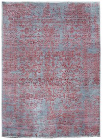 Diamond Carpets India, Ručně vázaný kusový koberec Diamond DC-JK 1 silver/pink, 140x200, růžová, chodba / předsíň