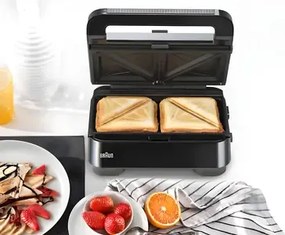 Braun Snack Maker 5 SM5000 černá / Sendvičovač / 800 W / vyjímatelné d