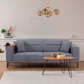 Atelier del Sofa 3-místná pohovka Liones 3 - Dark Grey, Tmavá Šedá