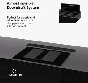 Klarstein Royal Flush Eco 75, digestoř, 75 cm, 650 m³/h, EEK A++, včetně filtrů s aktivním uhlím