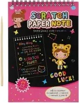 TEDDIES Škrabací notes barevný / 10 listů / 20 x 14 cm / 2 barvy / od