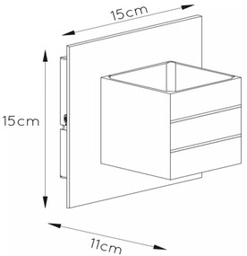 Lucide 17282/11/12 - Nástěnné svítidlo BOK 1xG9/40W/230V