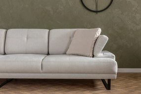 Hanah Home Třímístná pohovka MUSTANG béžová levá 560ARE1211