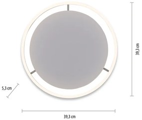 Leuchten Direkt 15391-95 - LED Stmívatelné stropní svítidlo RITUS 20W/230V chrom