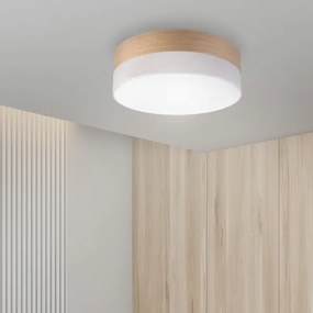 LED Stropní svítidlo SIRJA WOOD LED/36W/230V pr. 45 cm bílá/dub