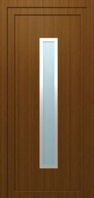 Solid Elements Vchodové dveře Hanna In, 90 P, 1000 × 2100 mm, plast, pravé, dub zlatý, prosklené