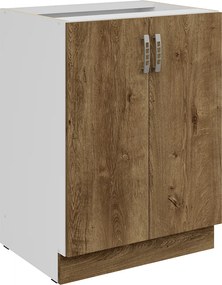 Levná kuchyňská linka SARA | 180 cm | bílá/dub lefkas