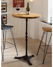 Kulatý barový stůl masiv divoký dub Artos 60 cm