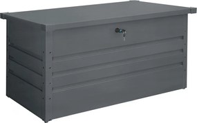 Kovový zahradní úložný box BestBerg ZBK-400A / 400 l / 132 x 62 x 62 cm / šedá