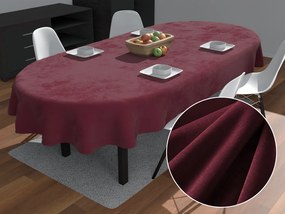 Biante Sametový oválný ubrus Velvet Premium SVP-010 Tmavě vínový 100x160 cm