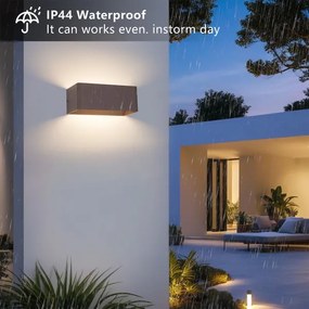 Brilagi - LED Venkovní nástěnné svítidlo DONNANI LED/7W/230V 20 cm hnědá IP44