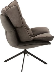 Tmavě šedé sametové relaxační křeslo Chair Relax Bubby Grey - 78*73*92cm