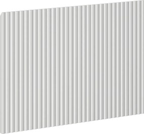 Mexen Mexen, Rýhované čelo pro korpus koupelnové skříňky 40 x 43,5 cm, matná šedá, 91A20-0400-470-1-62