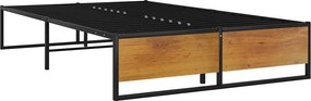 Rám postele černý kovový 120 x 200 cm 324815