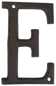Nástěnné kovové písmeno E- 13 cm