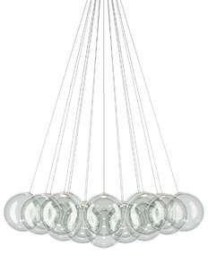 Lodes 22126 0027 Random Cloud 19 ø28, závěsné svítidlo LED 19 x 5W 2700K, čiré sklo, rozměr 145x125cm