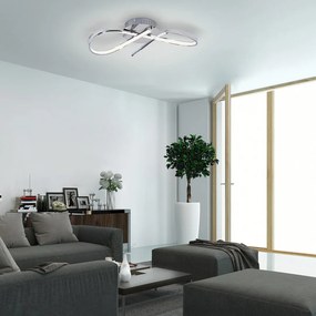 Rabalux Chromové stropní LED svítidlo Aniela 450mm 20W 2187