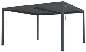 Bioklimatická pergola g21 austin 4x4 m, antracitová hliníková