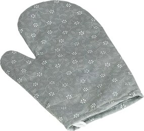 Bellatex Kuchyňská chňapka 28x18 cm Pnoucí kytička šedá